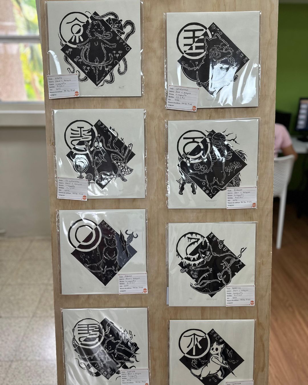 El arte impreso toma los espacios del Coworking Lucem Aspicio con la exposición de GrafLab ...